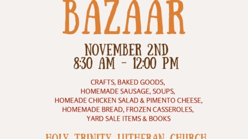 Announcements – Holy Trinity Lutheran Church of Little Mountain, SC